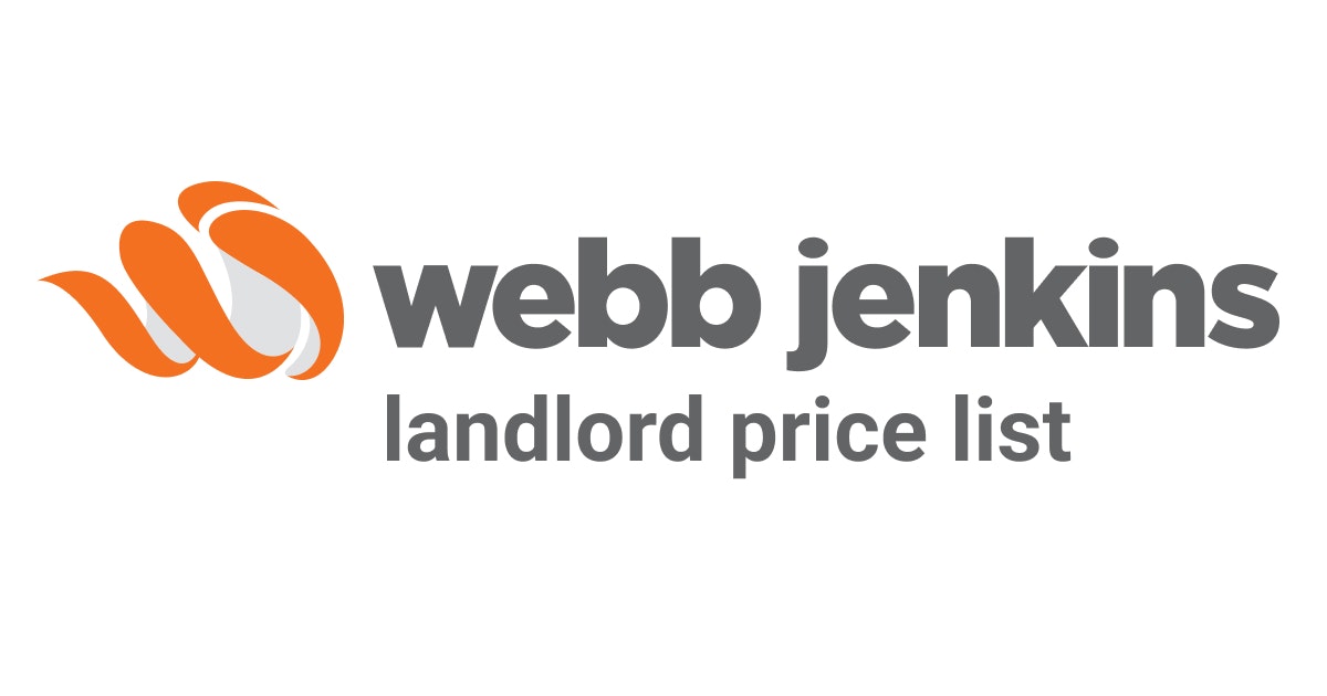 Landlord Price List - Webb Jenkins